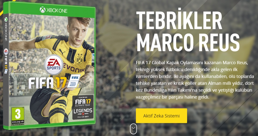 FIFA 17 Global Kapak Yıldızı Marco Reus - FIFA Oyunları
